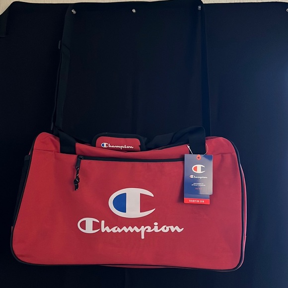 Champion | Bags | Champion Red Duffle Bag | Poshmark